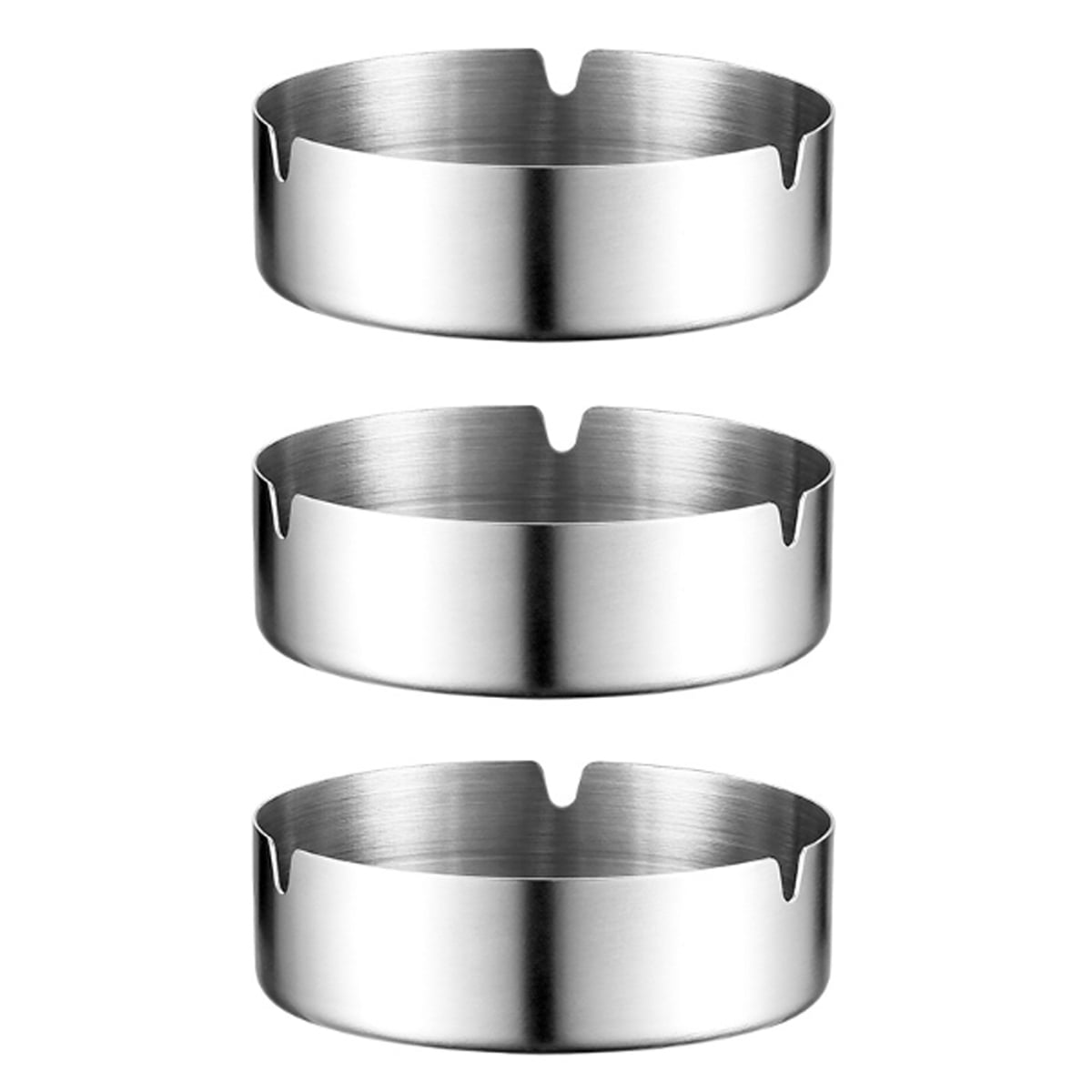 Ashtray Tabletop Round Stainless Steel Ashtray Suitable For Ashtrays ...