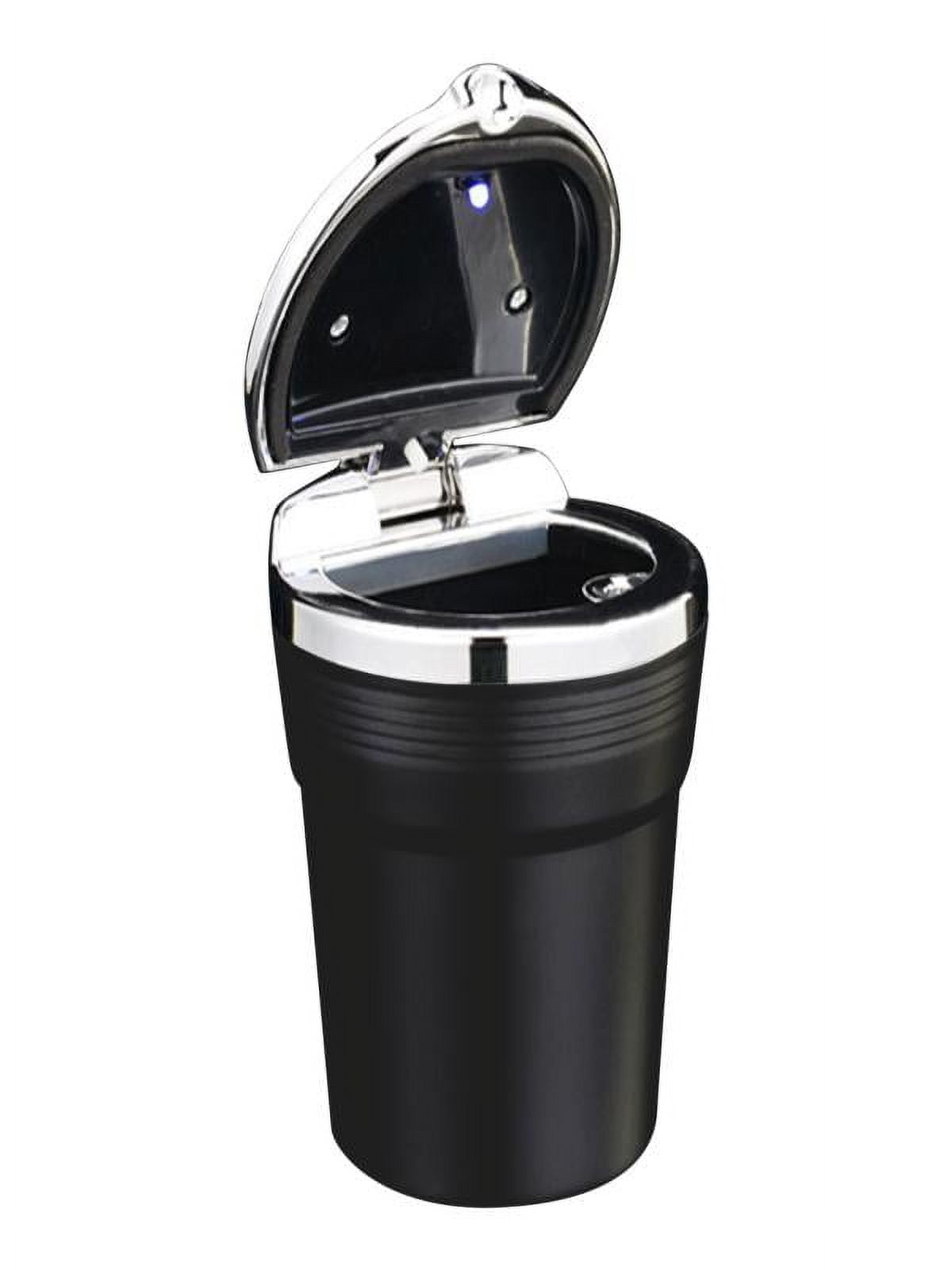 Ashtray Vehicle Ashtray With LED Light Vehicle Metal Ashtray Stainless ...