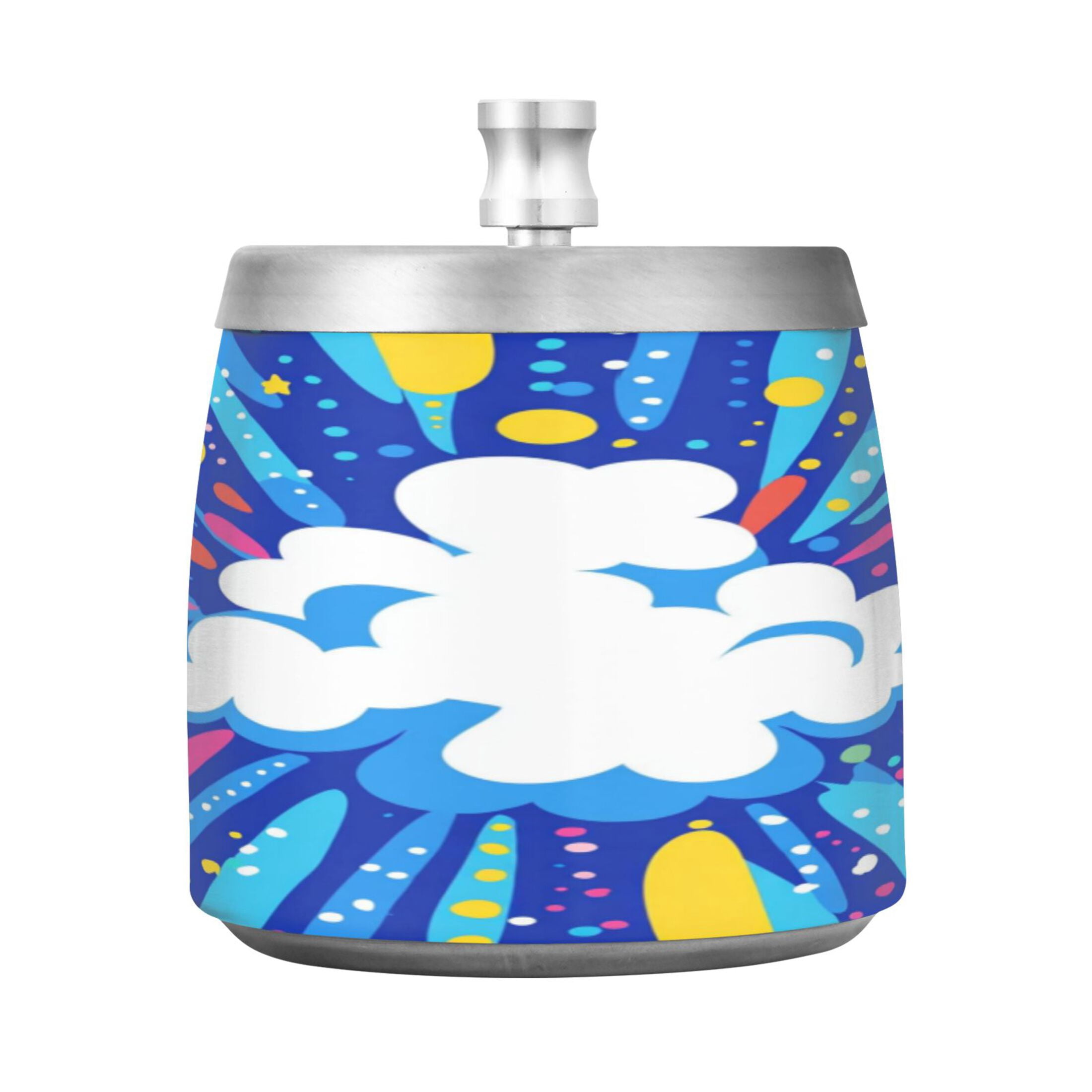 Ashtray with Lid Smokeless Ash Tray for Stainless Steel Home Ash Holder ...