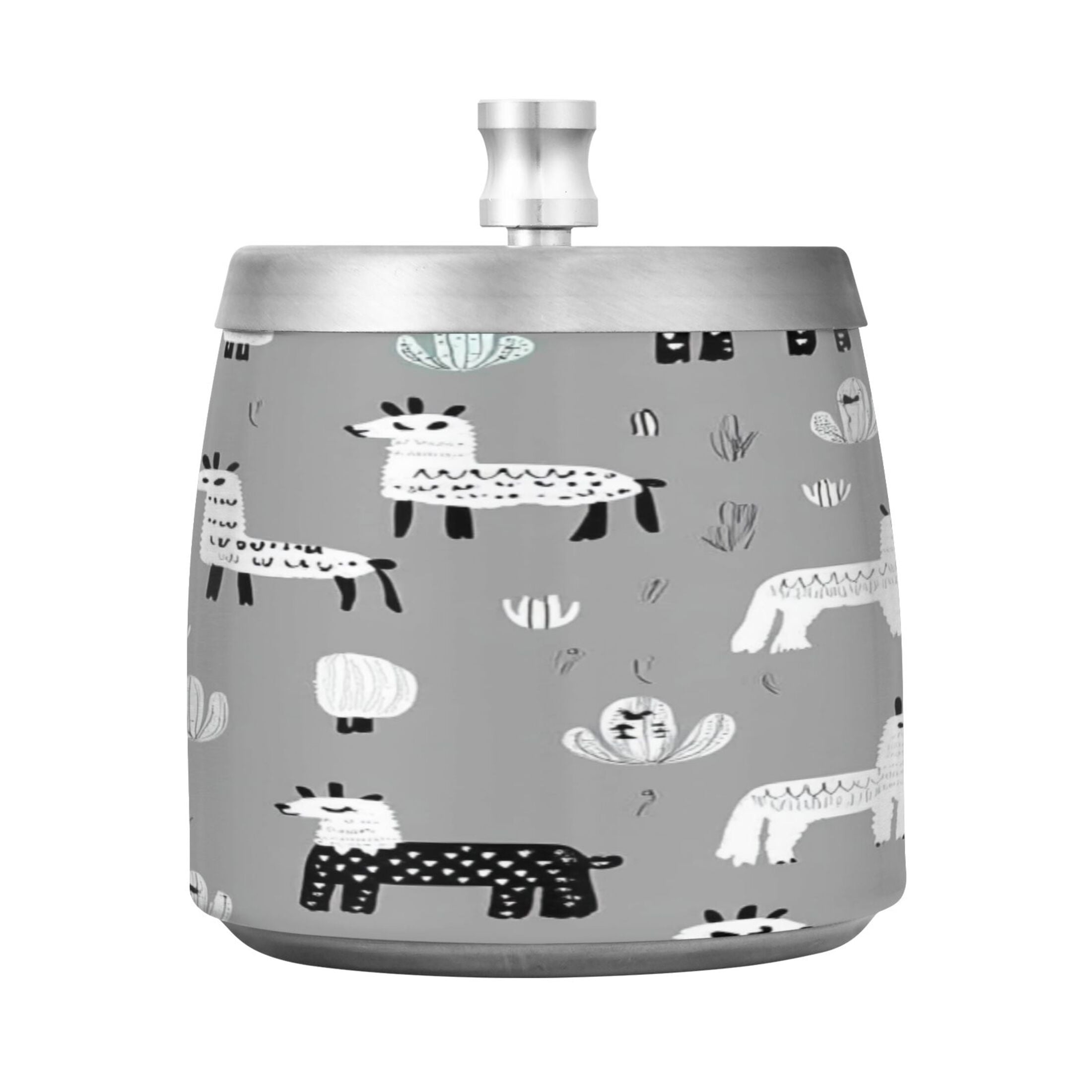 Ashtray with Lid and Removable Center Post Stainless Steel Ashtrays ...