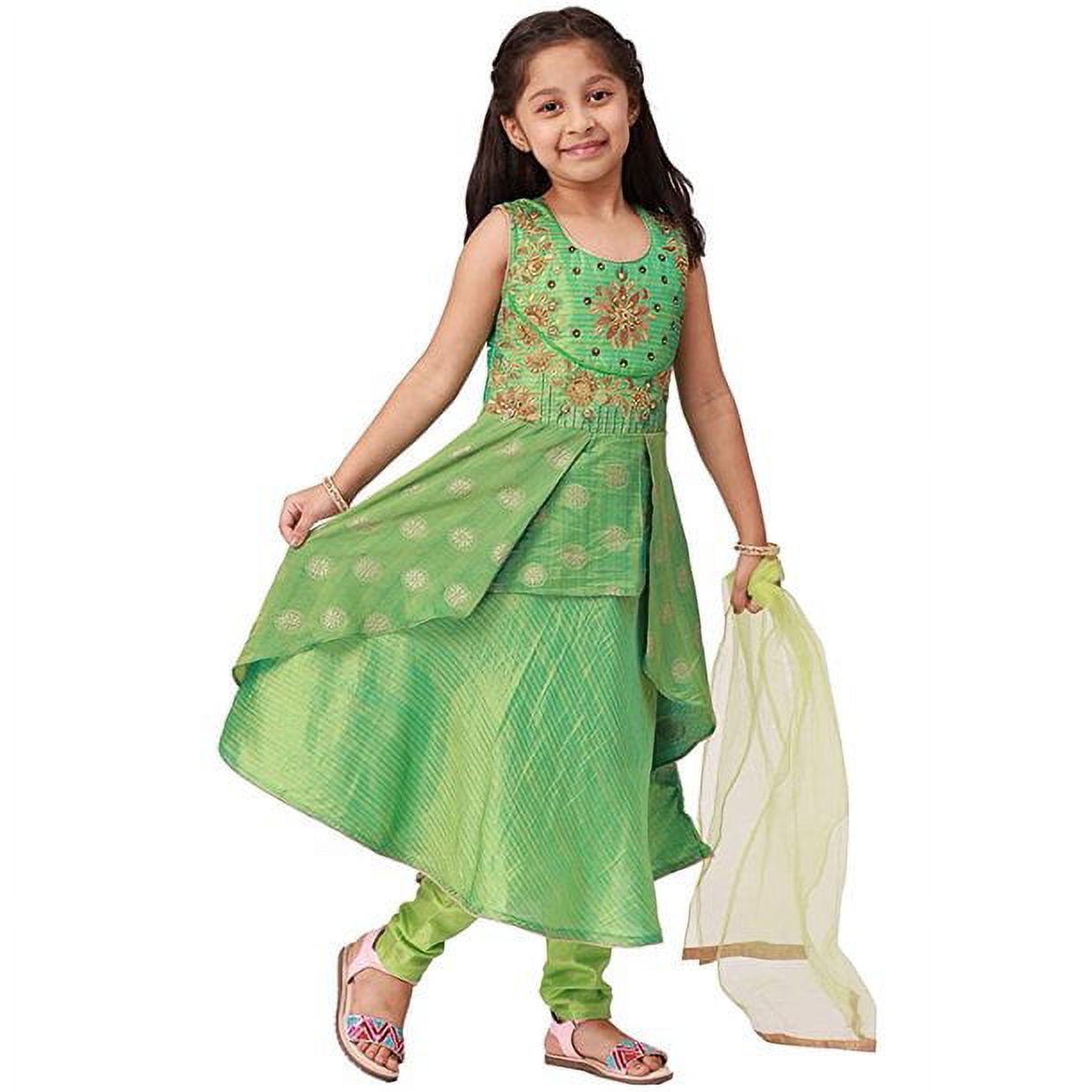 Ashwini Girls Salwar Suit With Neck Embroidery Work | Readymade Indian ...