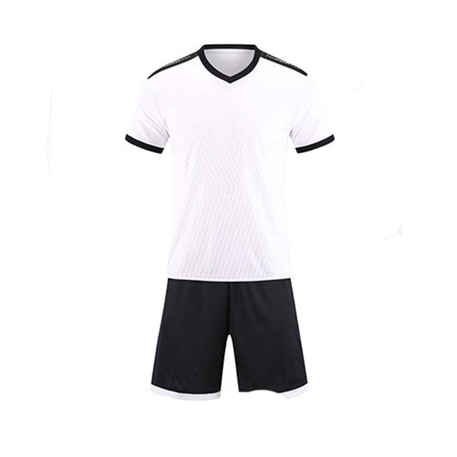 Ashyfjp Boys 2-Piece Soccer Uniform Set V-Neck Short Sleeve Jersey with ...