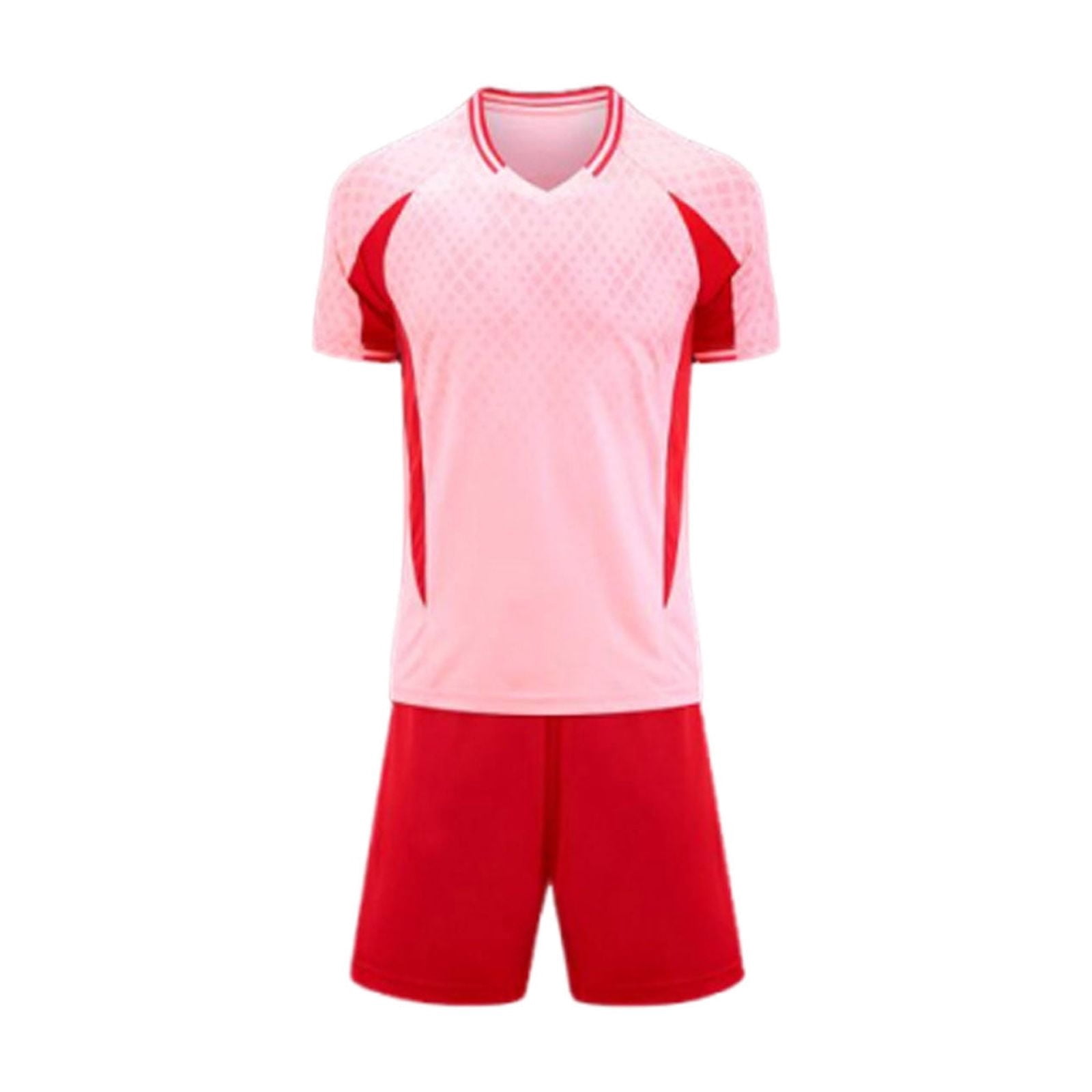 Ashyfjp Boys Comfort Stretch Soccer Outfit Set Breathable Short Sleeve ...