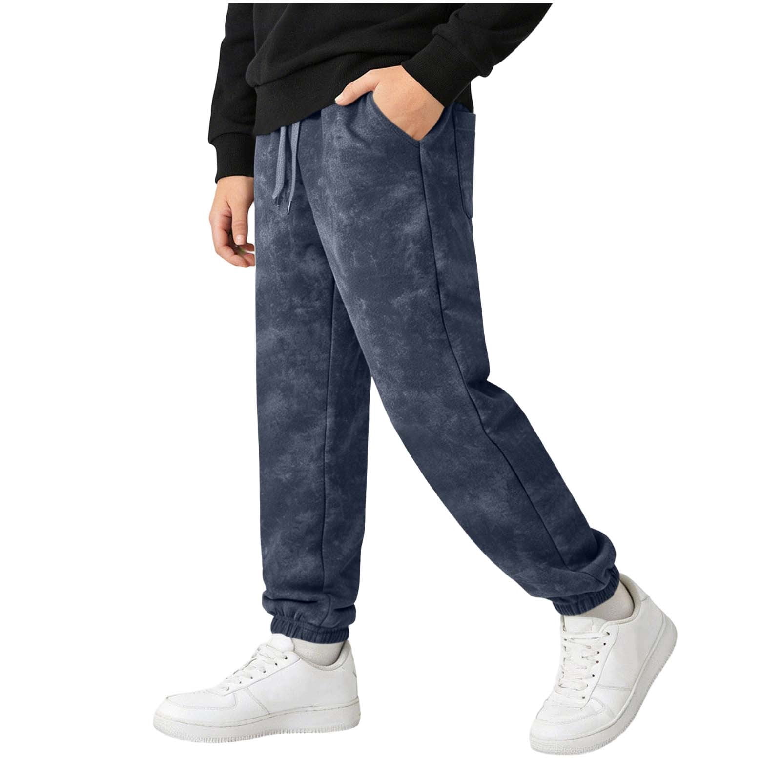 Ashyfjp Kids Casual Sweatpants Tie Dye Pattern Elastic Drawstring Waist ...