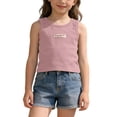 Ashyfjp Kids Casual Tops Solid Color Sleeveless Crew Neck Tank with ...