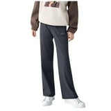 Ashyfjp Leisure Sports Pants for Girls Solid Color Elastic Waist ...