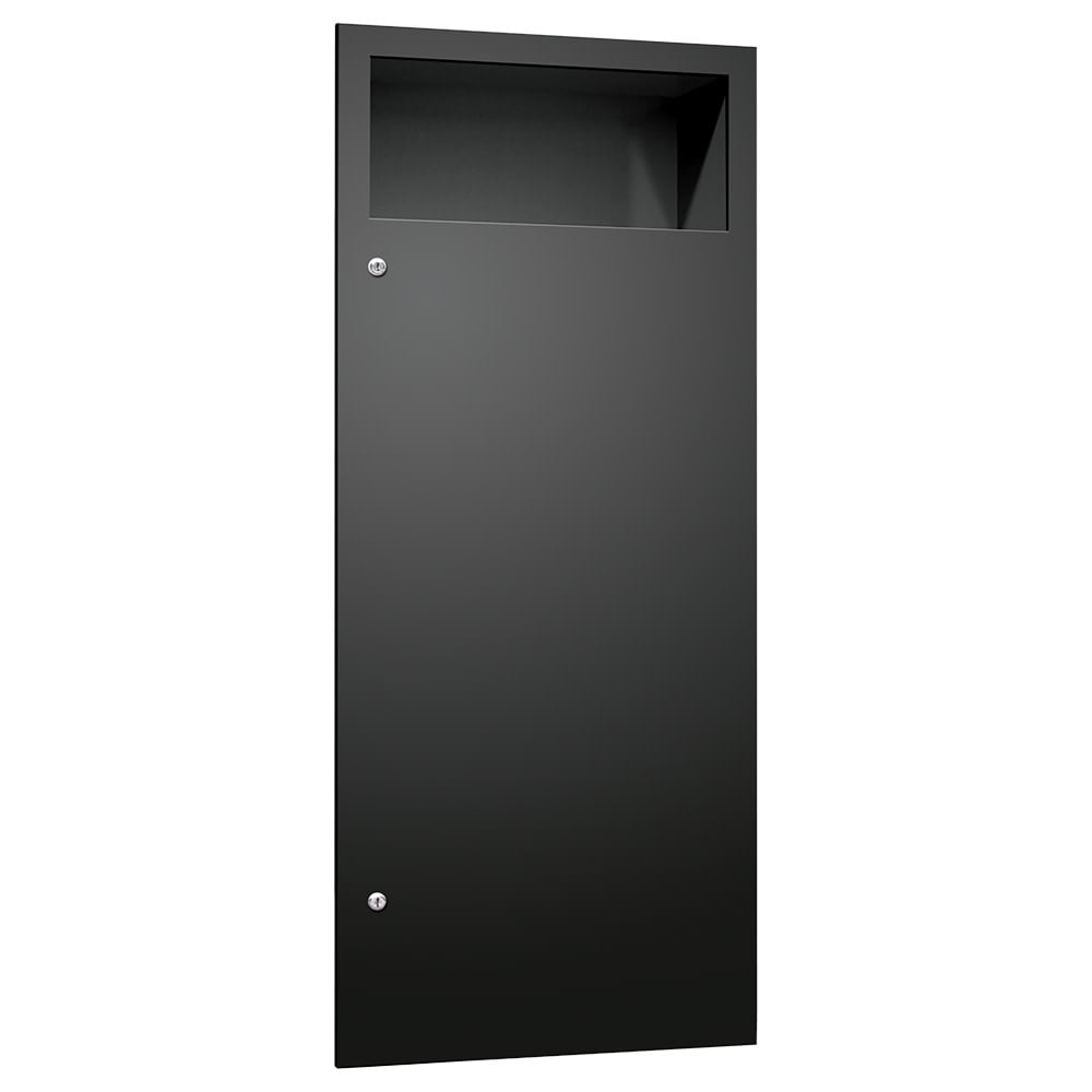 Asi 6474 Simplicity Recessed Bathroom Waste Receptacle - Black ...