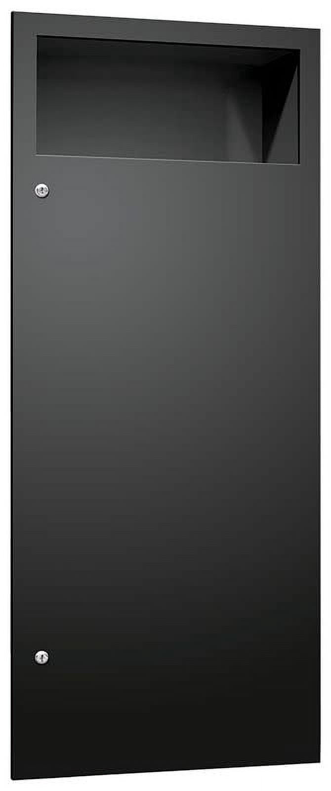 Asi 6474 Simplicity Recessed Bathroom Waste Receptacle - Black ...