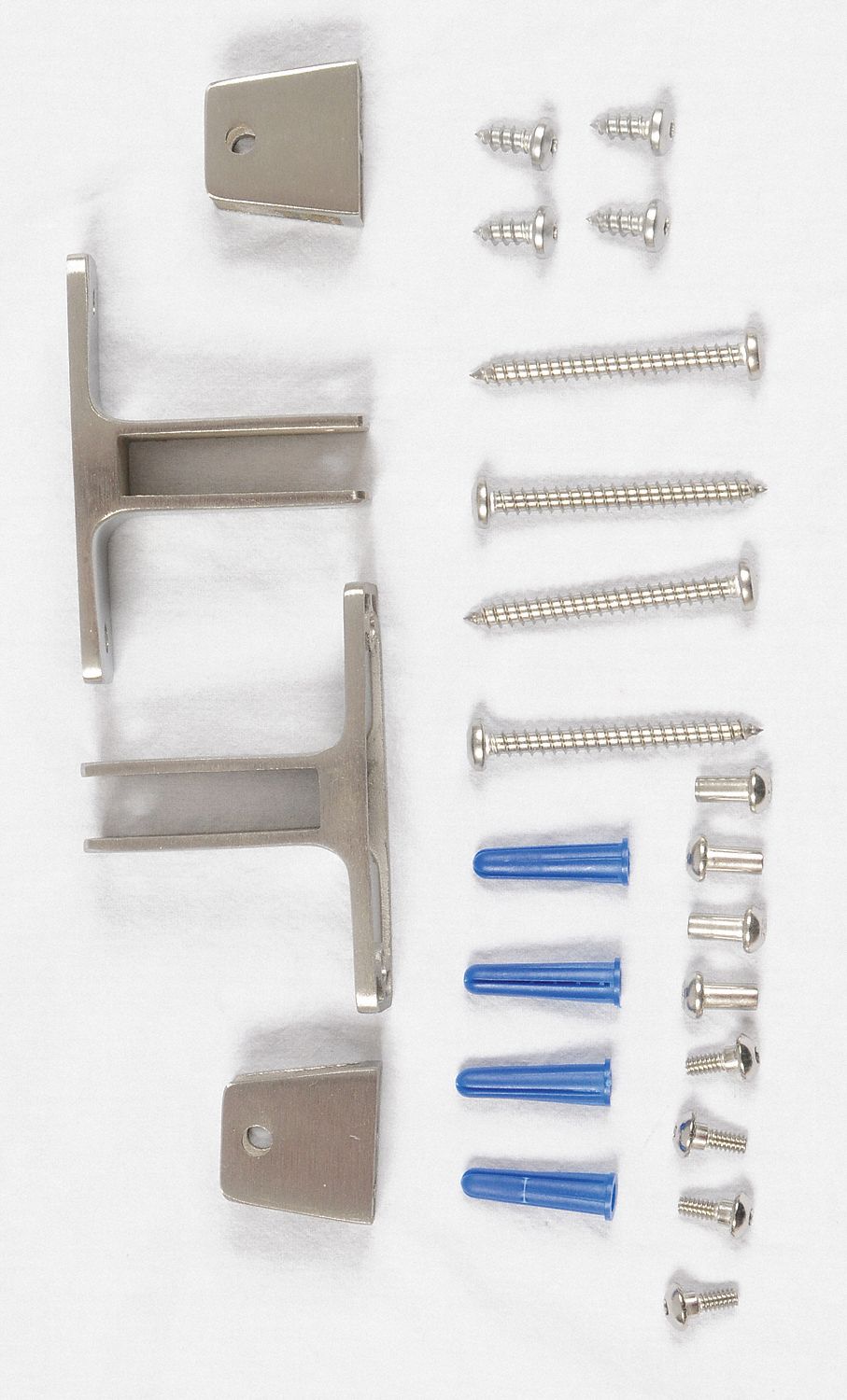 Asi Global Partitions Panel Bracket,SS,Brushed 40-8275020 - Walmart.com