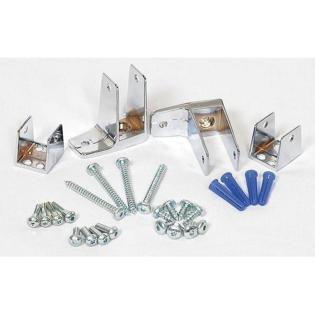 Asi Global Partitions Panel Bracket,Zinc,Bright 40-8515010 - Walmart.com