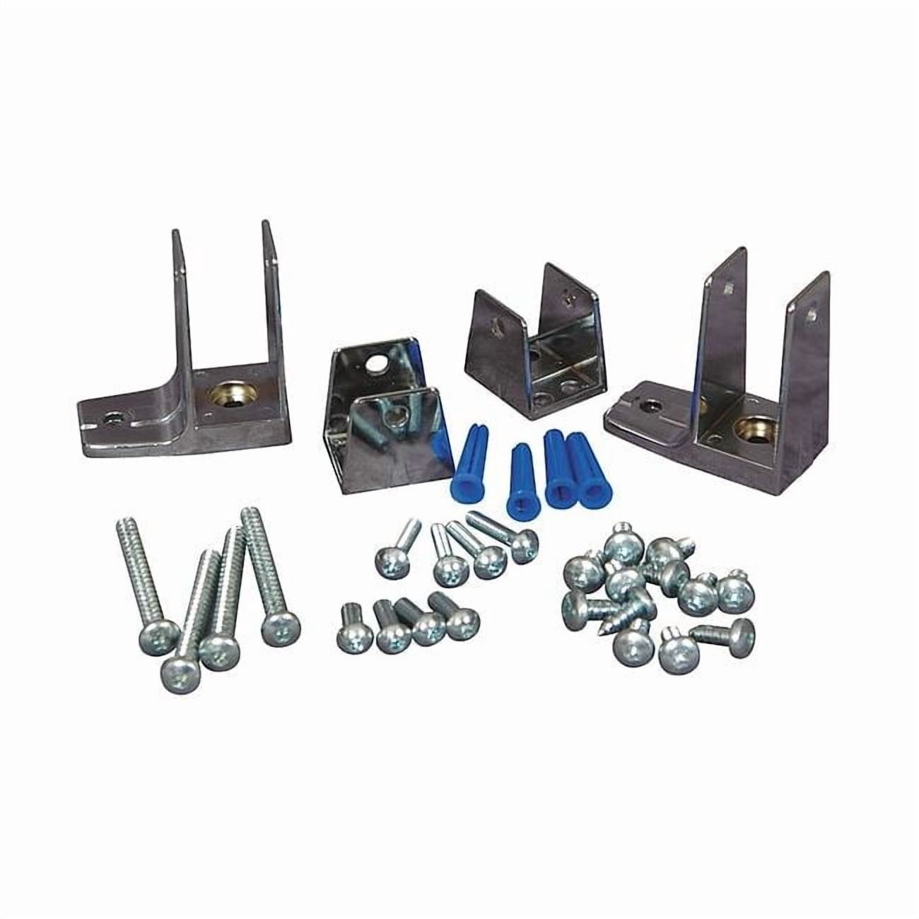 Asi Global Partitions Zamac End Panel Bracket, For Steel Partition 40 ...