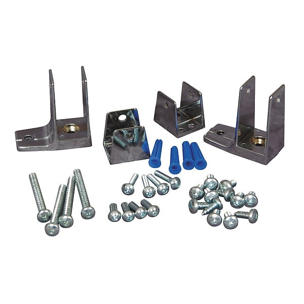 Asi Global Partitions Panel Bracket,Zinc,Bright 40-8515030 - Walmart.com