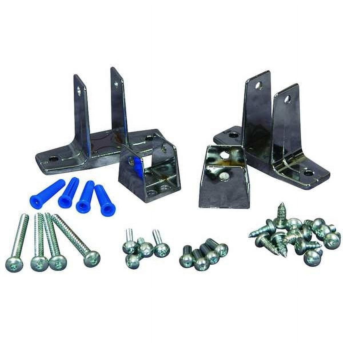 Asi Global Partitions Panel Bracket,Zinc,Bright 40-8515040 - Walmart.com