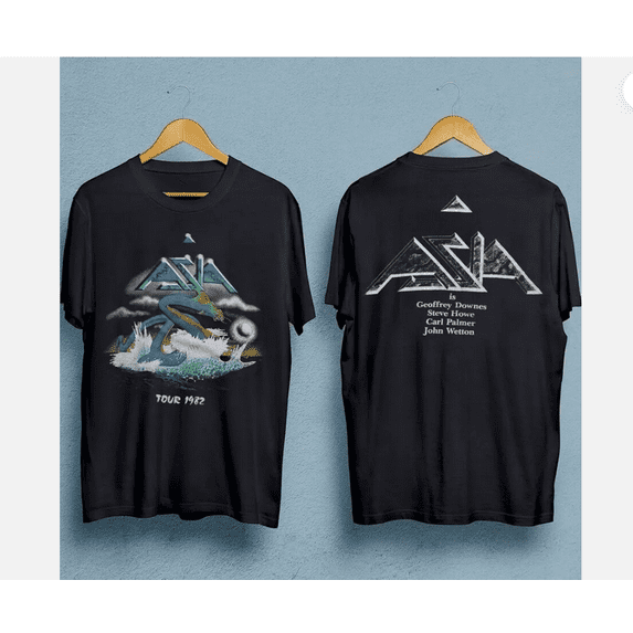 Asia Band Tour Men T-Shirt Double-Sided Black Unisex All Sizes For Fans ...