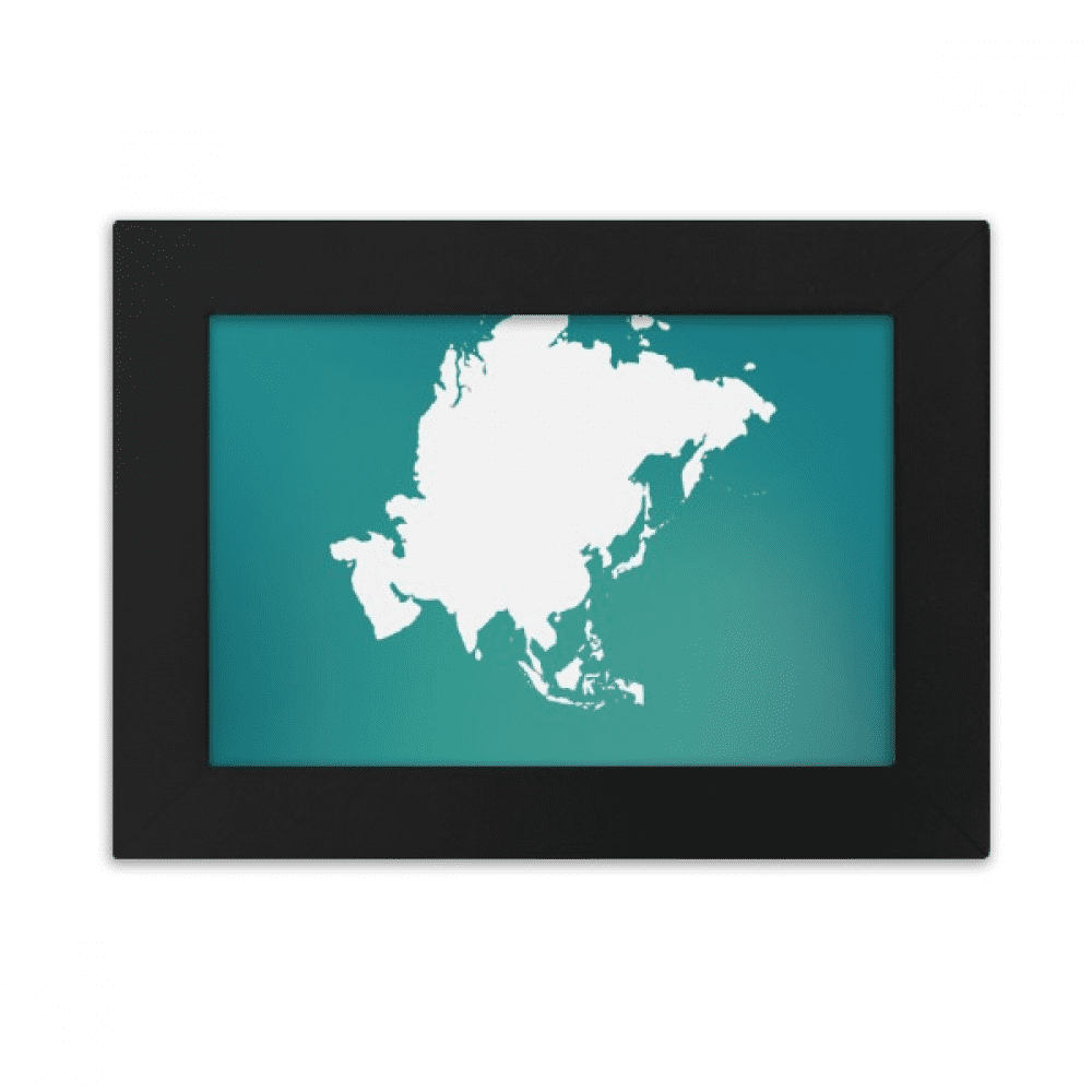 Asia Continent Outline Outline Map Desktop Photo Frame Ornaments ...