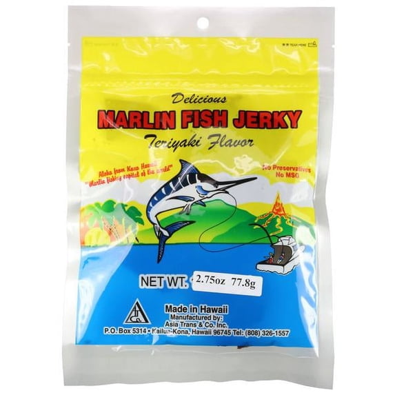 Asia Trans & Co. Marlin Fish Jerky 2.75oz Resealable Bag - Walmart.com