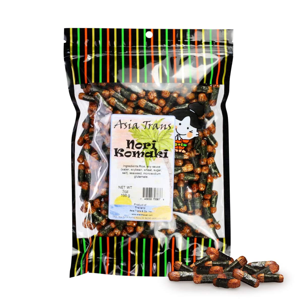 Asia Trans Nori Komaki Arare - Crispy Japanese Rice Crackers with Shoyu ...