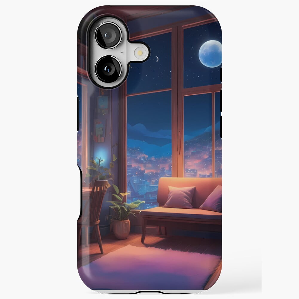 Asia Winter Nights Scene Protective Cover for iPhone 11 12 13 14 15 16 ...