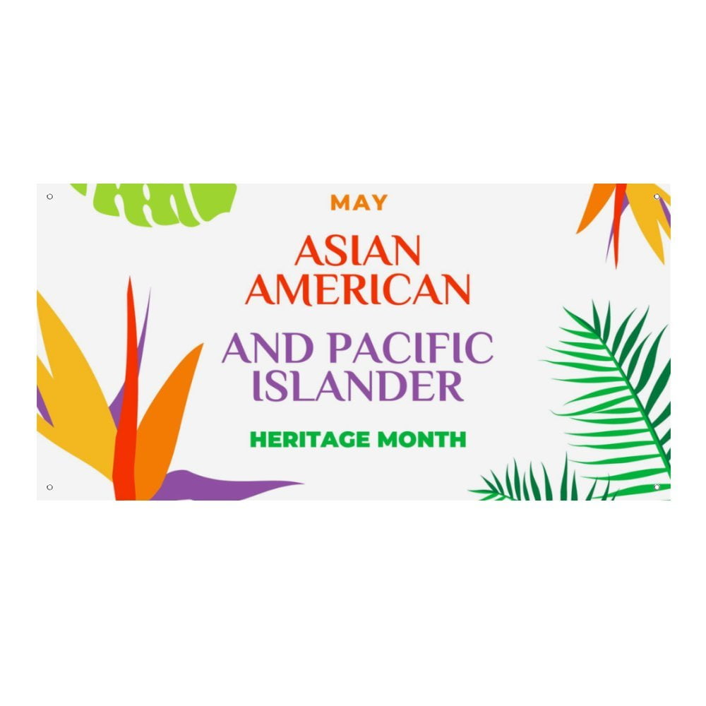 Asian Am-erican And Pacific Islander Heritage Month Banner Backdrop ...