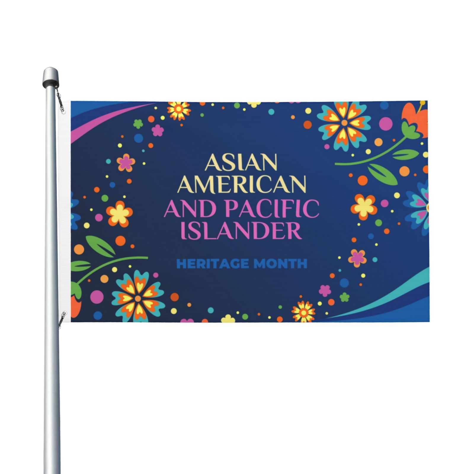 Asian Ame-rican And Pacific Islander Heritage Month Flag 3x5 Ft Double ...