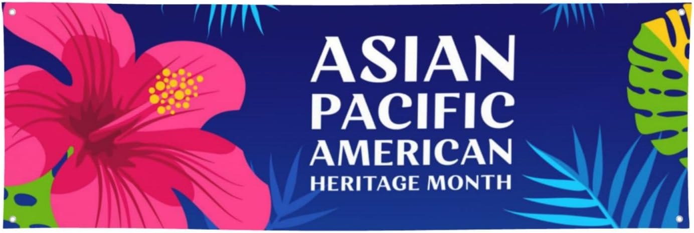 Asian American And Pacific Islander Heritage Month Banner 24x71in ...