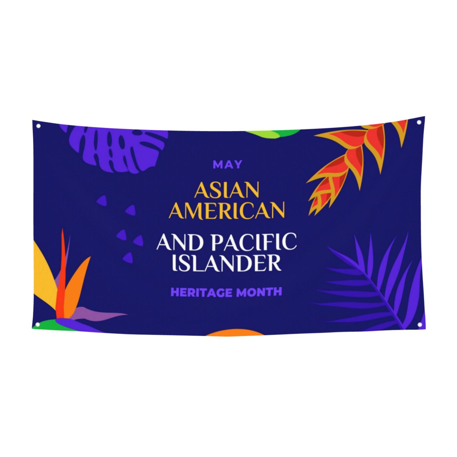 Asian American And Pacific Islander Heritage Month Banner Backdrop Flag ...