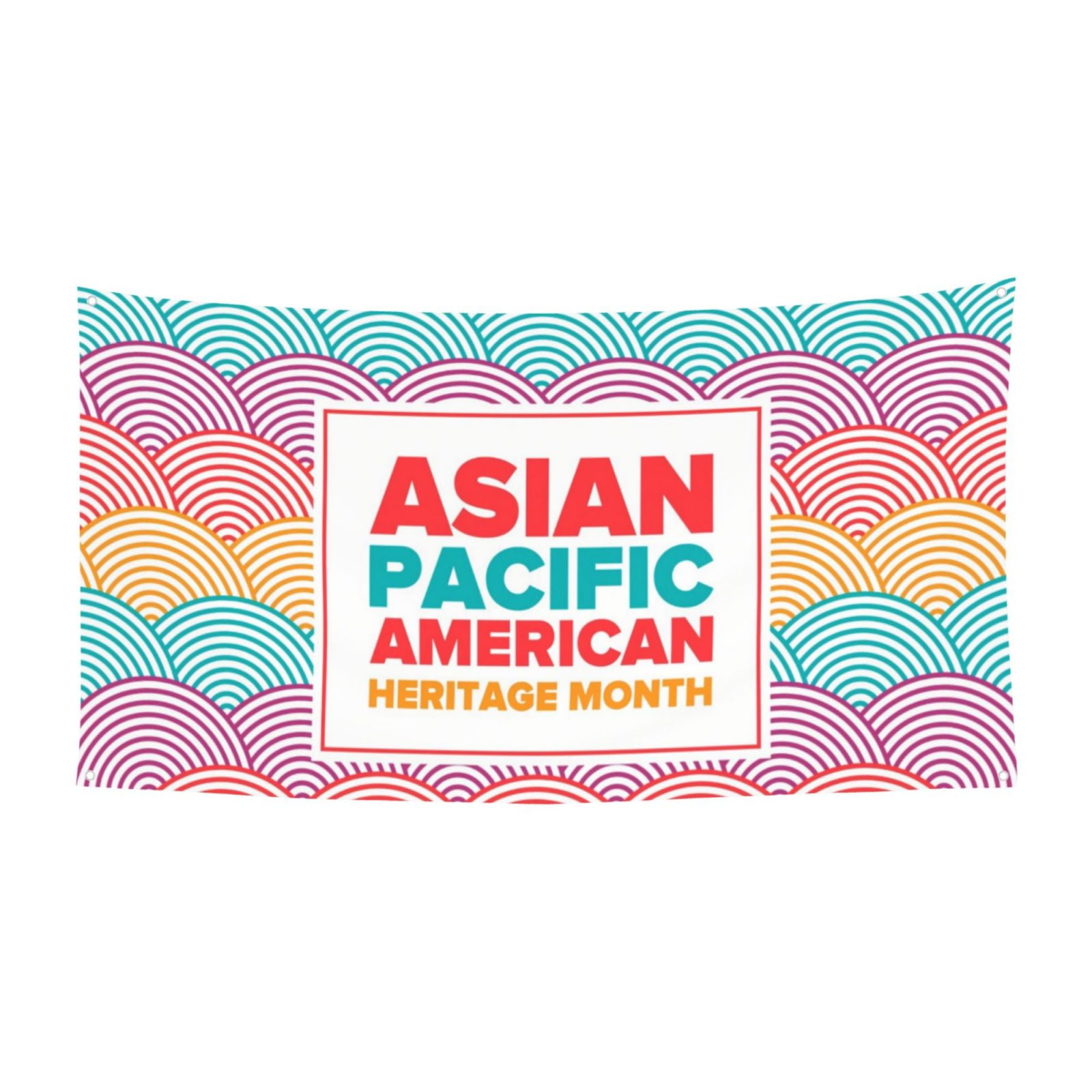 Asian American And Pacific Islander Heritage Month Banner Backdrop Flag ...
