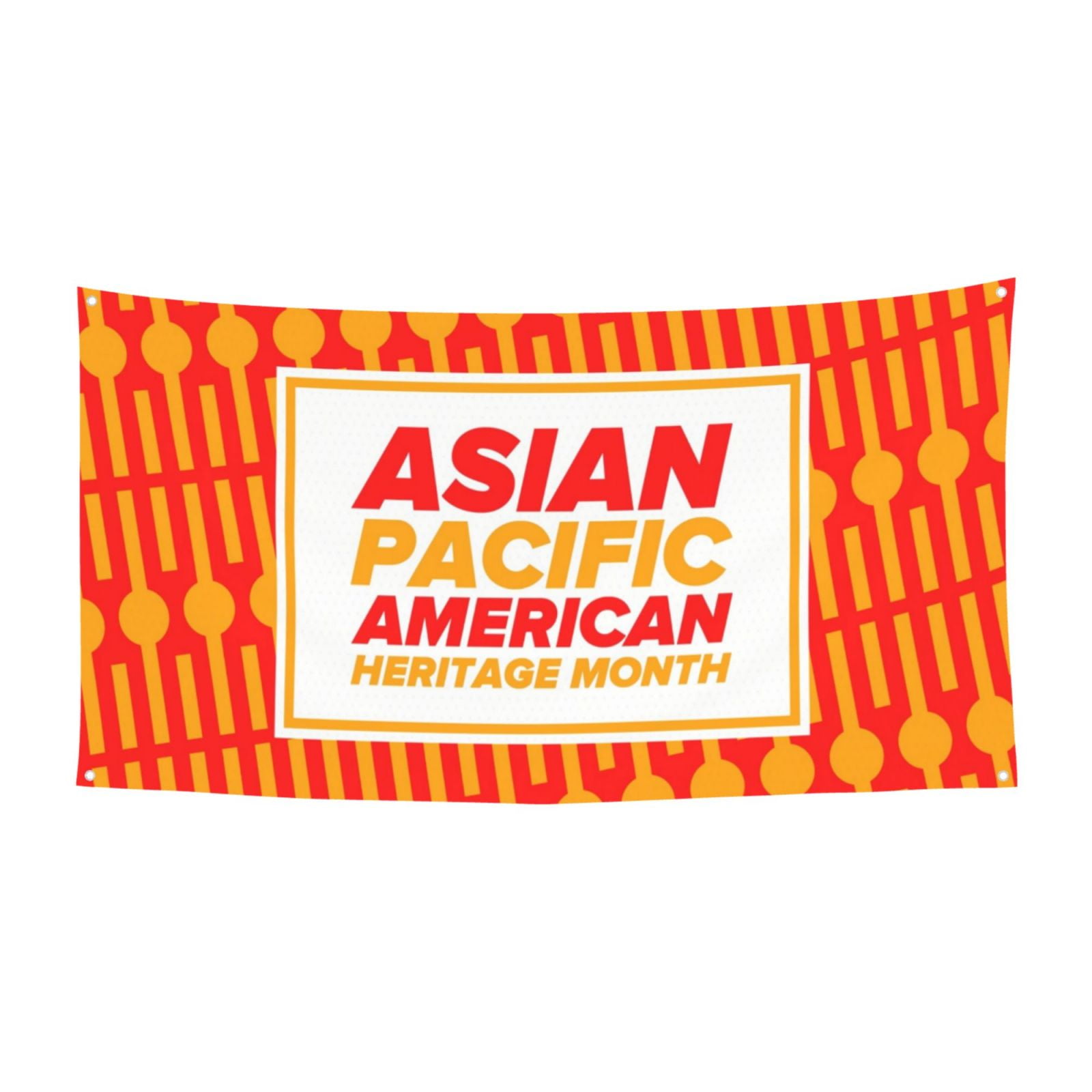 Asian American And Pacific Islander Heritage Month Banner Backdrop Flag ...