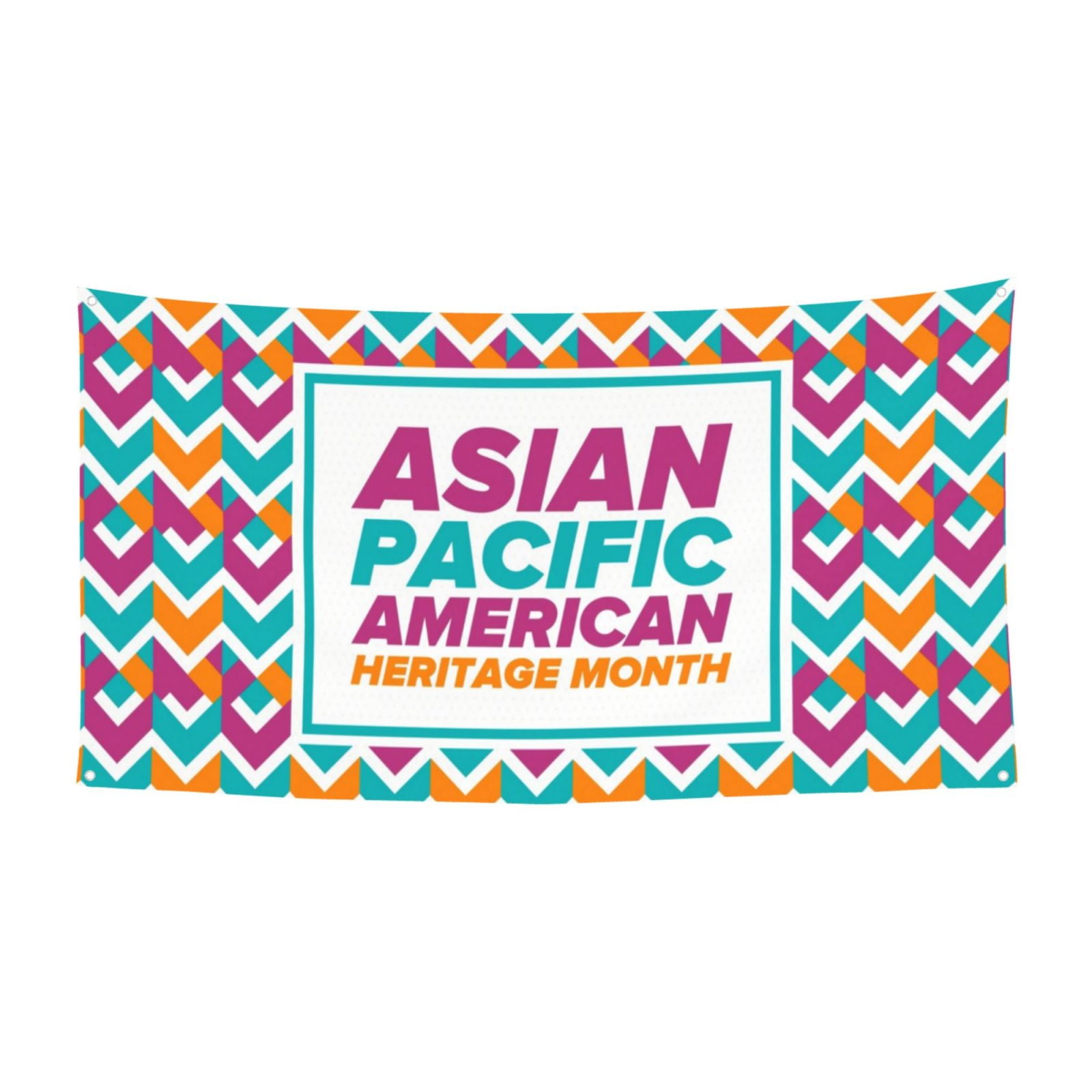 Asian American And Pacific Islander Heritage Month Banner Backdrop Flag ...