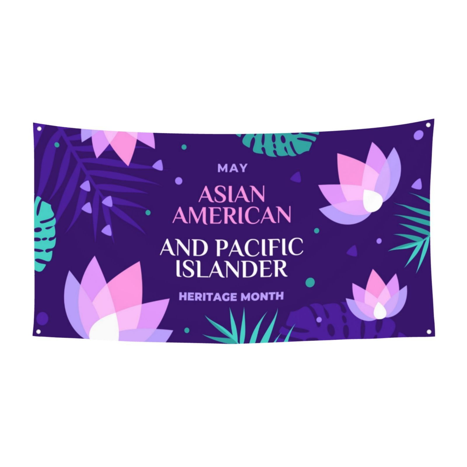 Asian American And Pacific Islander Heritage Month Banner Backdrop Flag ...