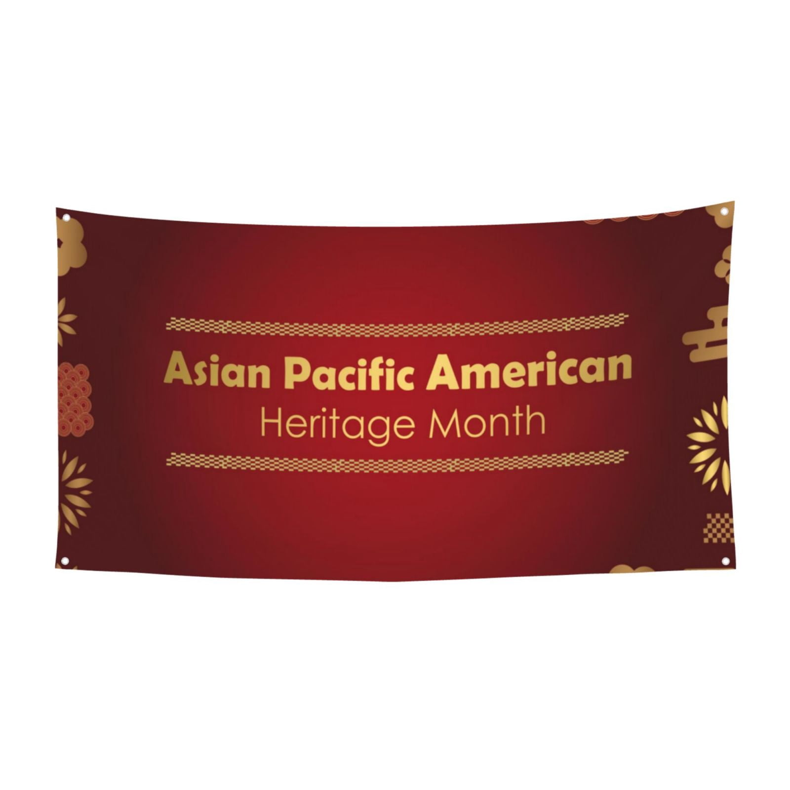 Asian American And Pacific Islander Heritage Month Banner Backdrop Flag ...