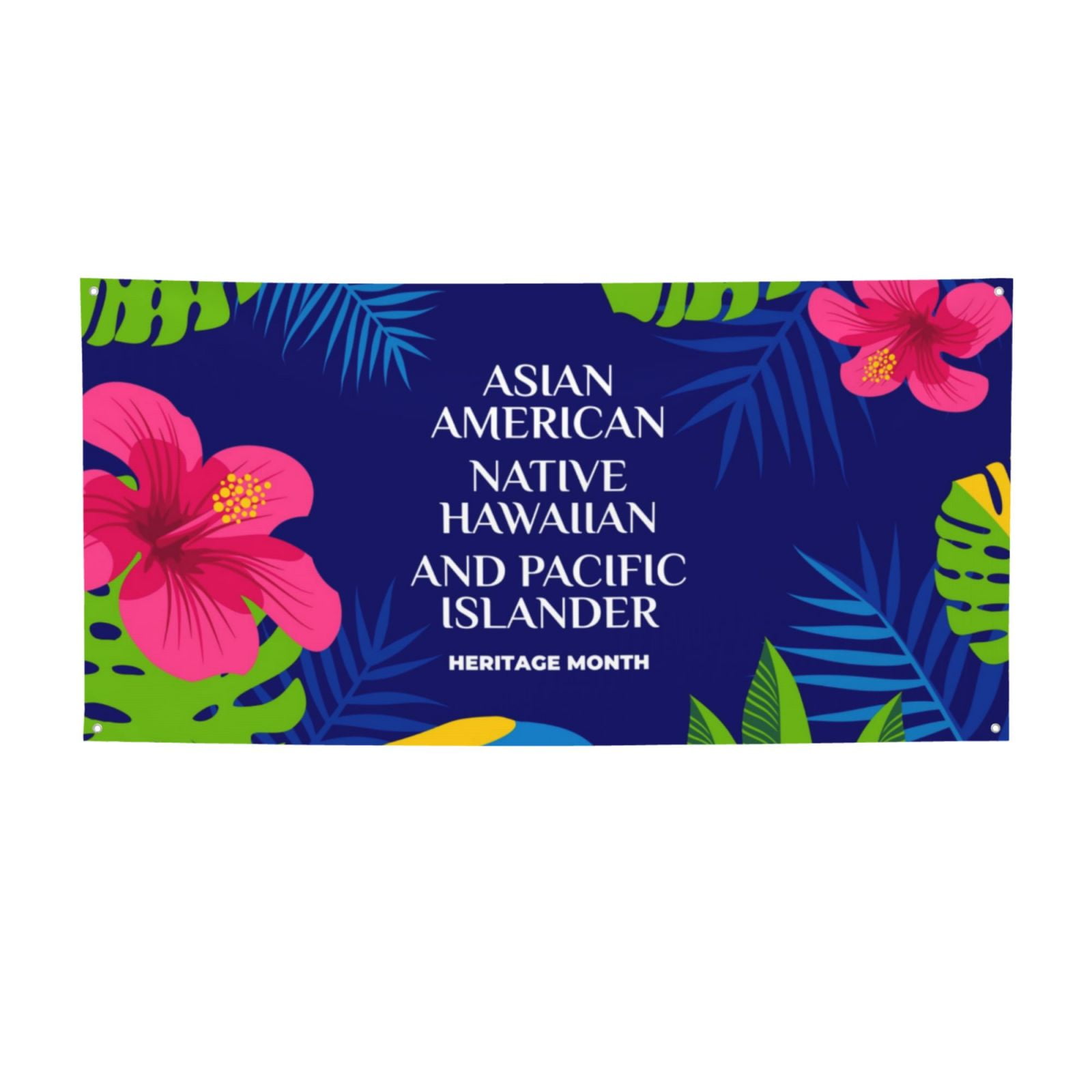 Asian American And Pacific Islander Heritage Month Banner Backdrop Flag ...