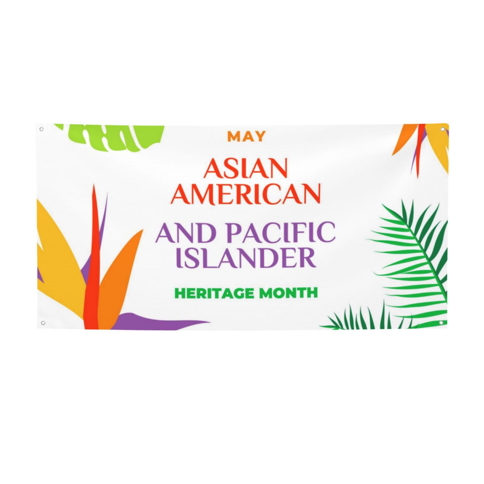 Asian American And Pacific Islander Heritage Month Banner Backdrop ...