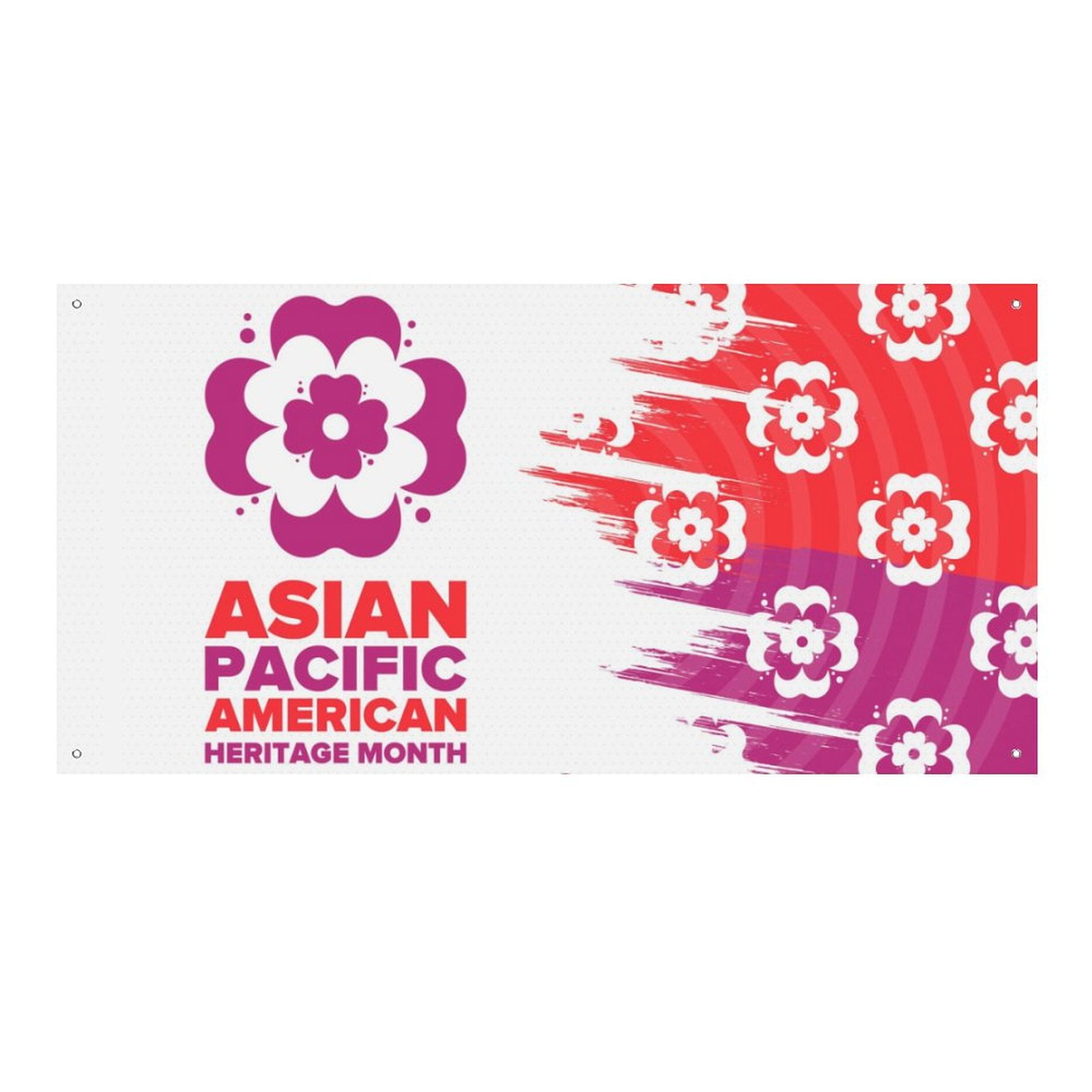 Asian American And Pacific Islander Heritage Month Banners Flag Hanging ...