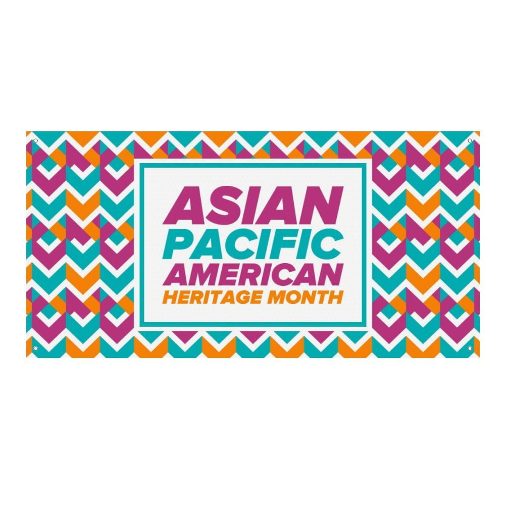Asian American And Pacific Islander Heritage Month Banners Flag Hanging ...