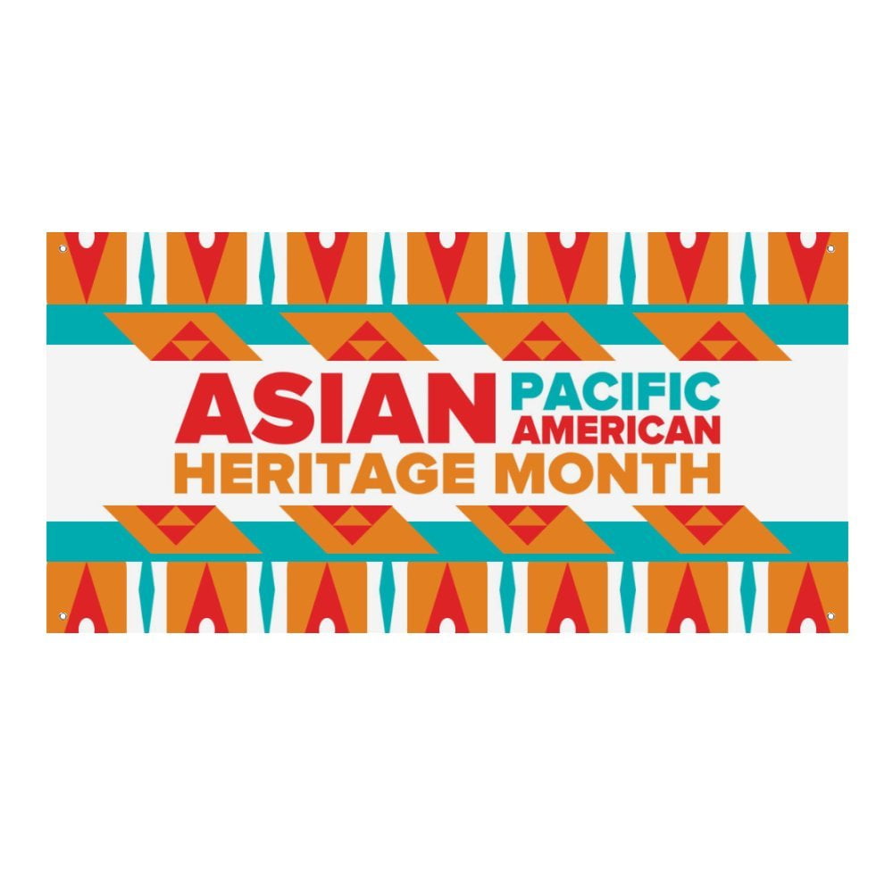 Asian American And Pacific Islander Heritage Month Banners Flag Hanging ...