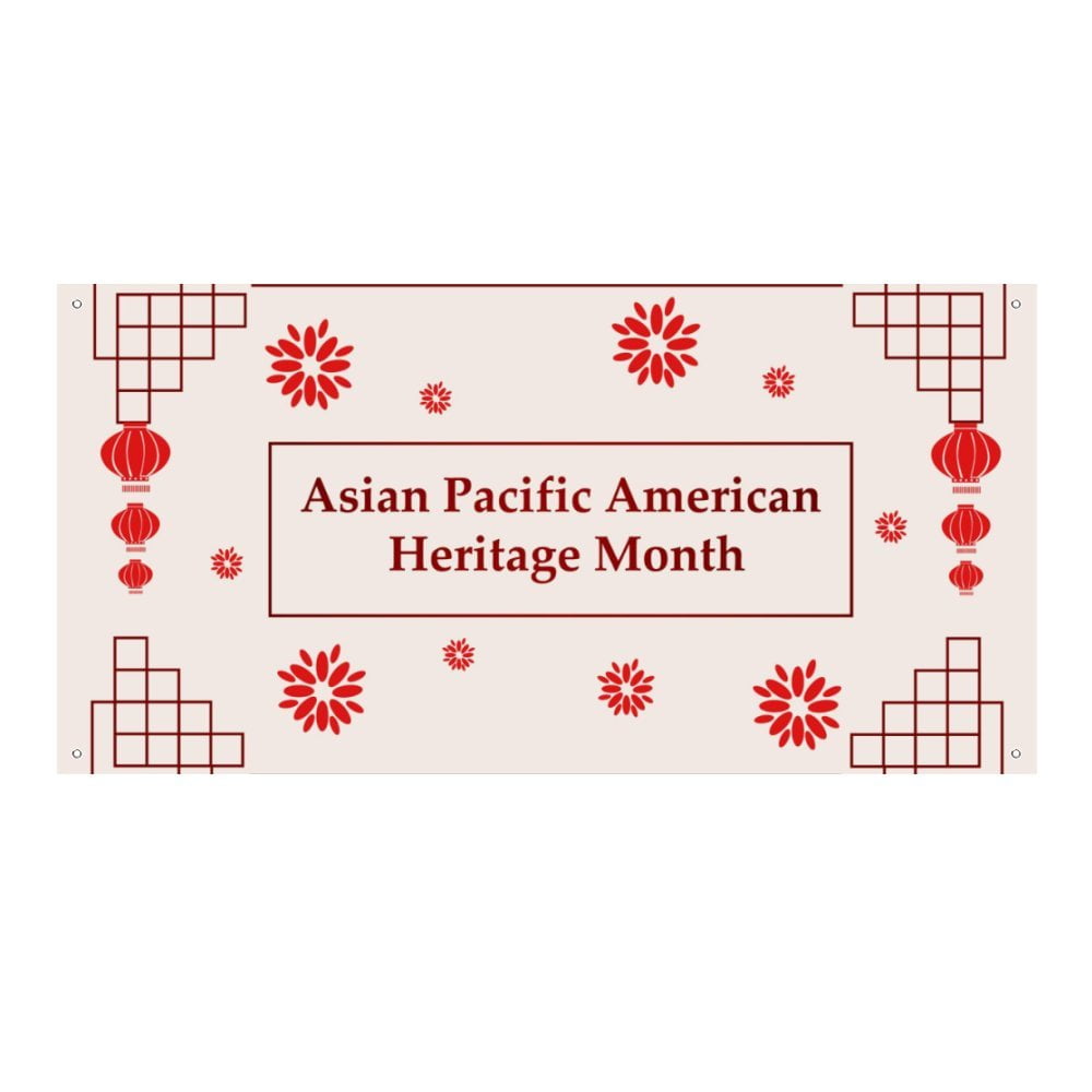 Asian American And Pacific Islander Heritage Month Banners Flag Hanging ...