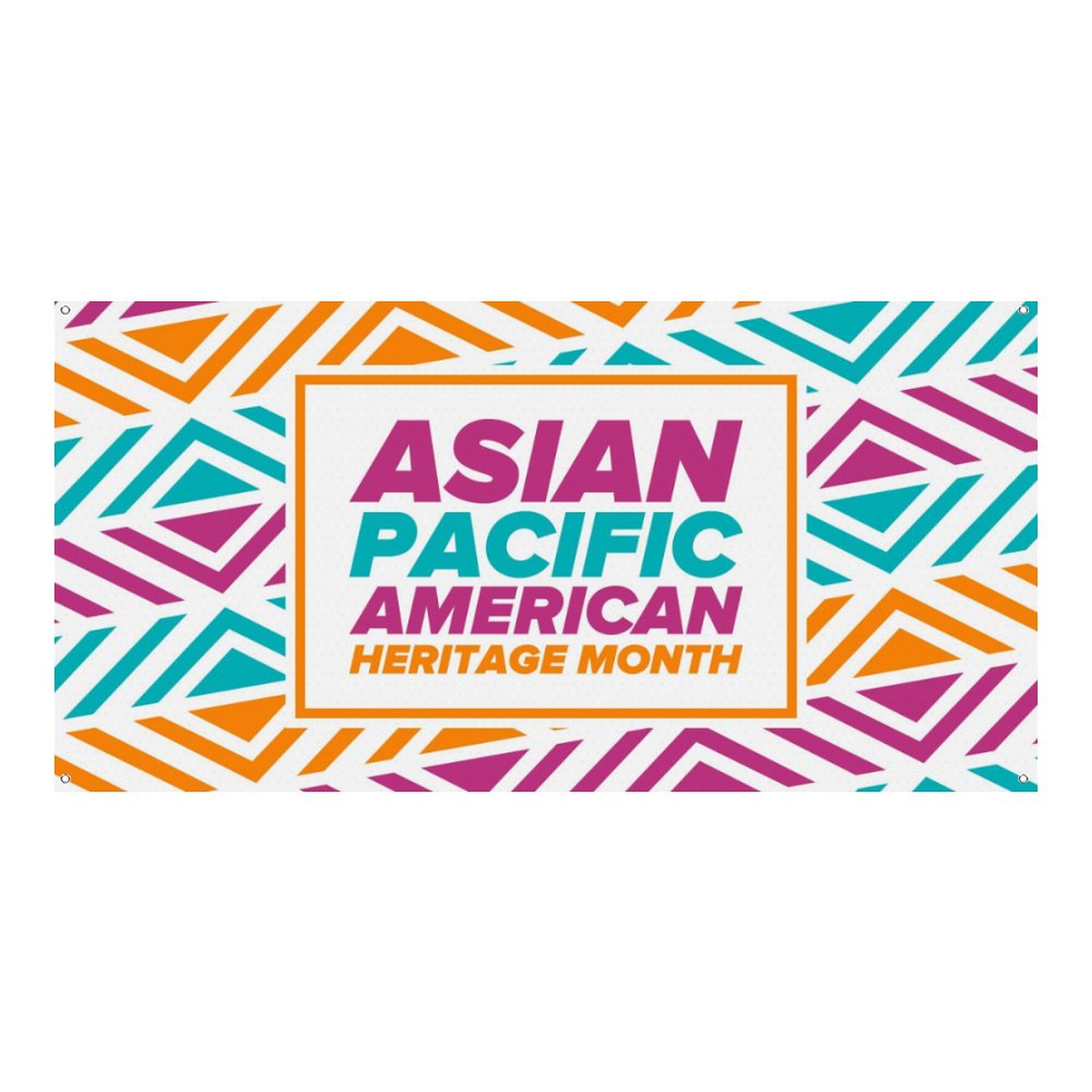 Asian American And Pacific Islander Heritage Month Banners Flag Hanging ...