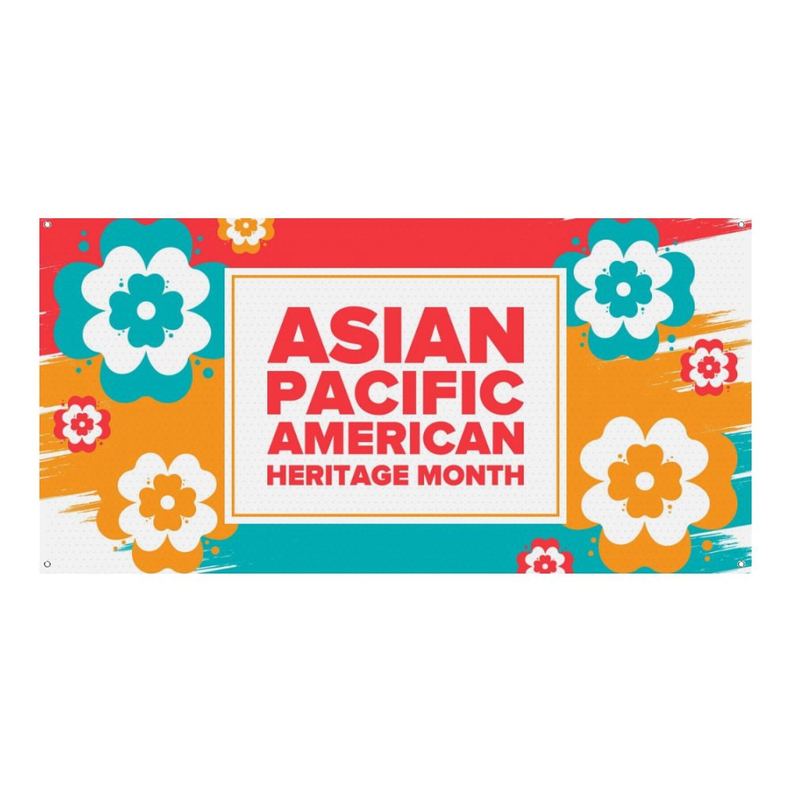 Asian American And Pacific Islander Heritage Month Banners Flag Hanging ...