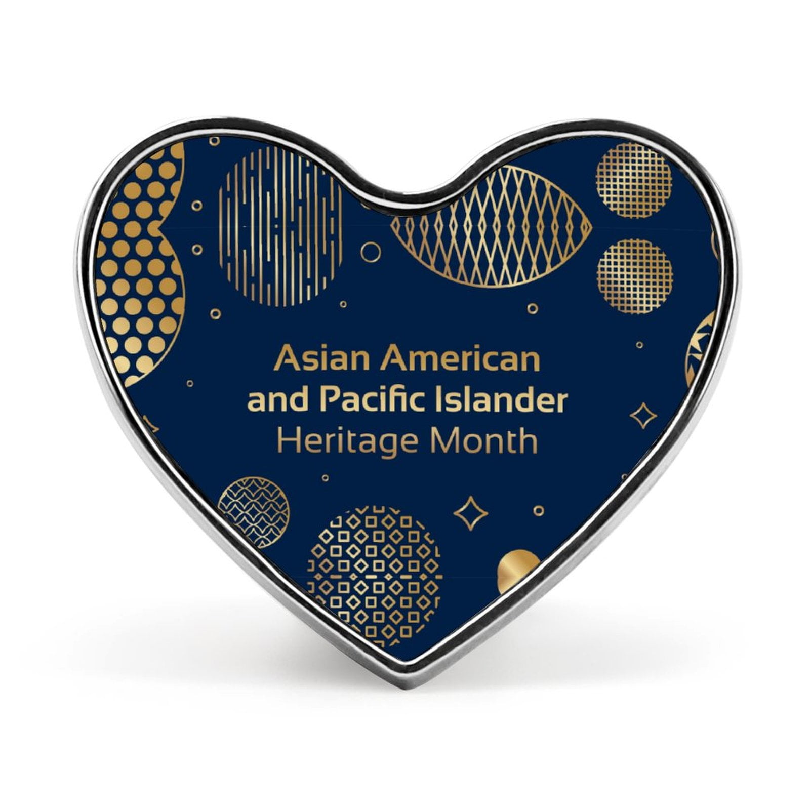 Asian American And Pacific Islander Heritage Month Pins Heart Buttons ...