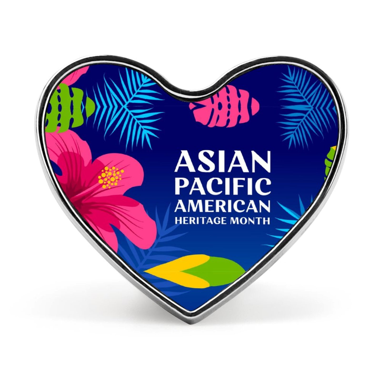 Asian American And Pacific Islander Heritage Month Pins Heart Buttons ...