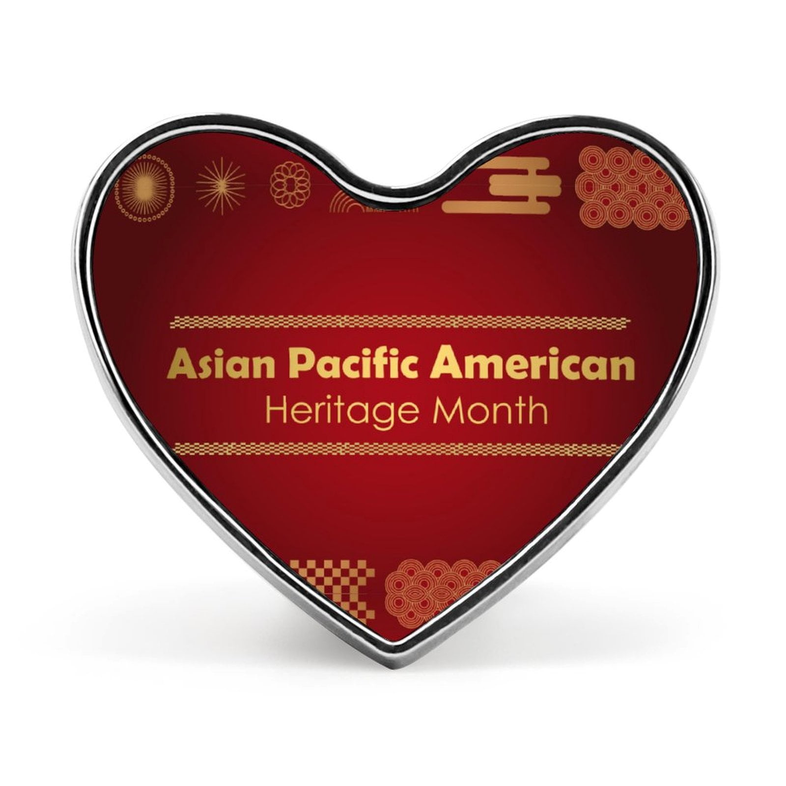 Asian American And Pacific Islander Heritage Month Pins Heart Buttons ...