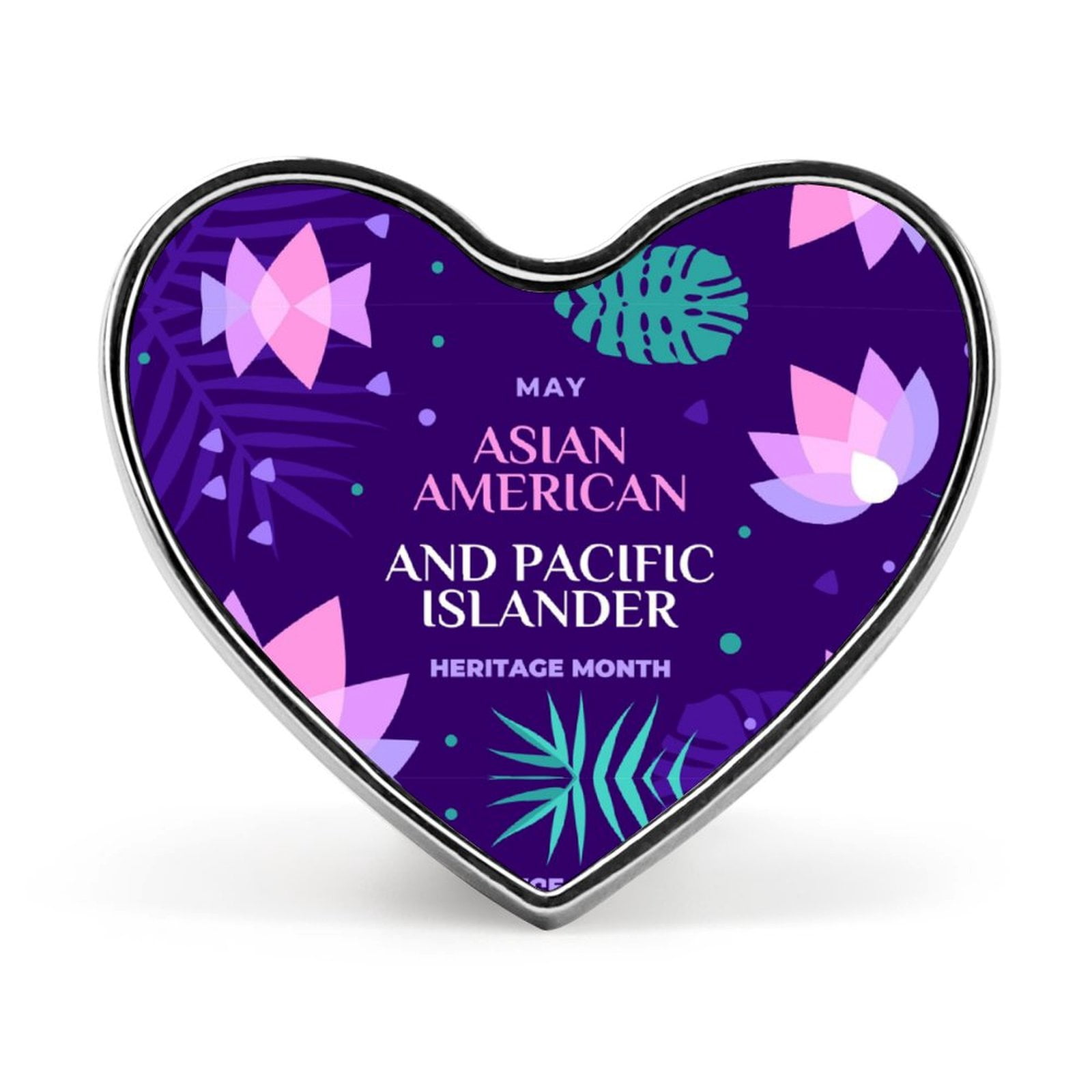 Asian American And Pacific Islander Heritage Month Pins Heart Buttons ...