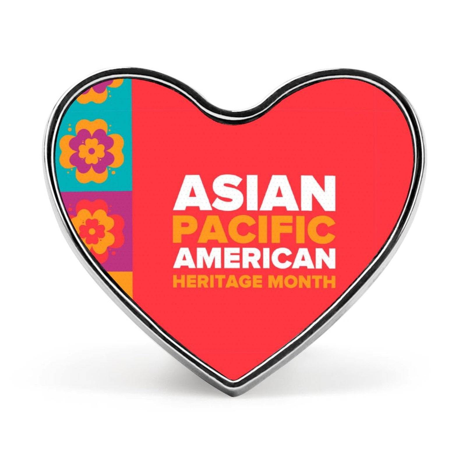 Asian American And Pacific Islander Heritage Month Pins Heart Buttons ...