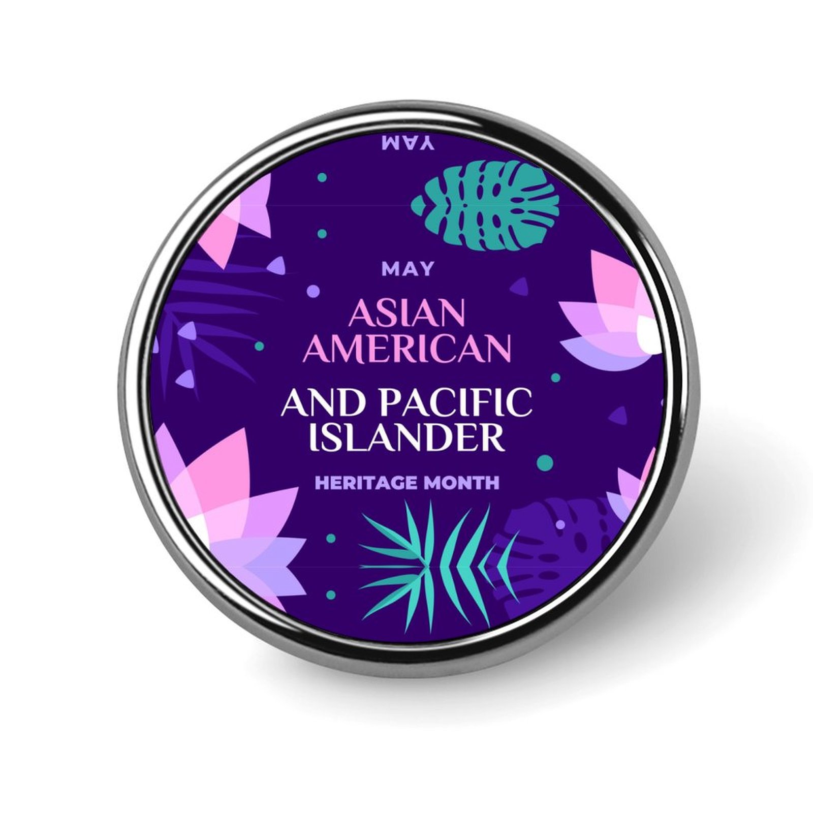 Asian American And Pacific Islander Heritage Month Pins Round Buttons ...