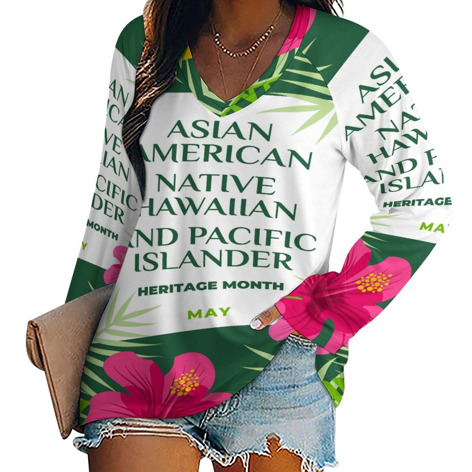 Asian American And Pacific Islander Heritage Month Women's Long Sleeve ...