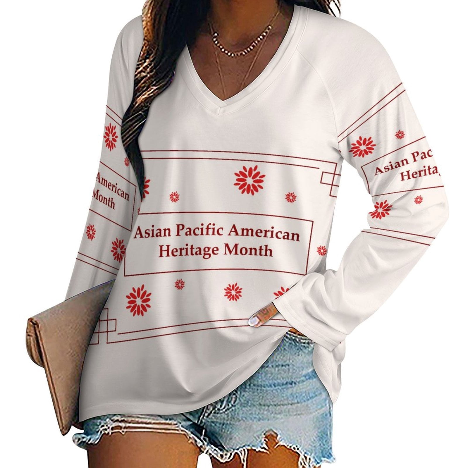 Asian American And Pacific Islander Heritage Month Women's Long Sleeve ...