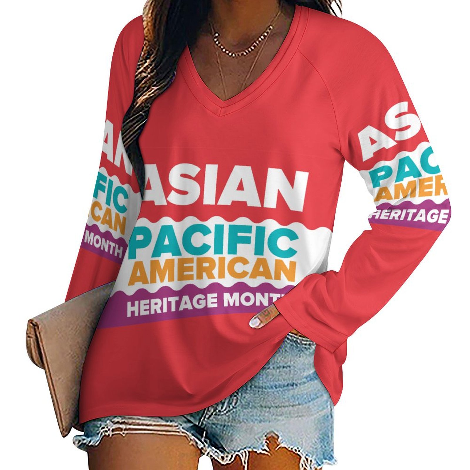 Asian American And Pacific Islander Heritage Month Women's Long Sleeve ...