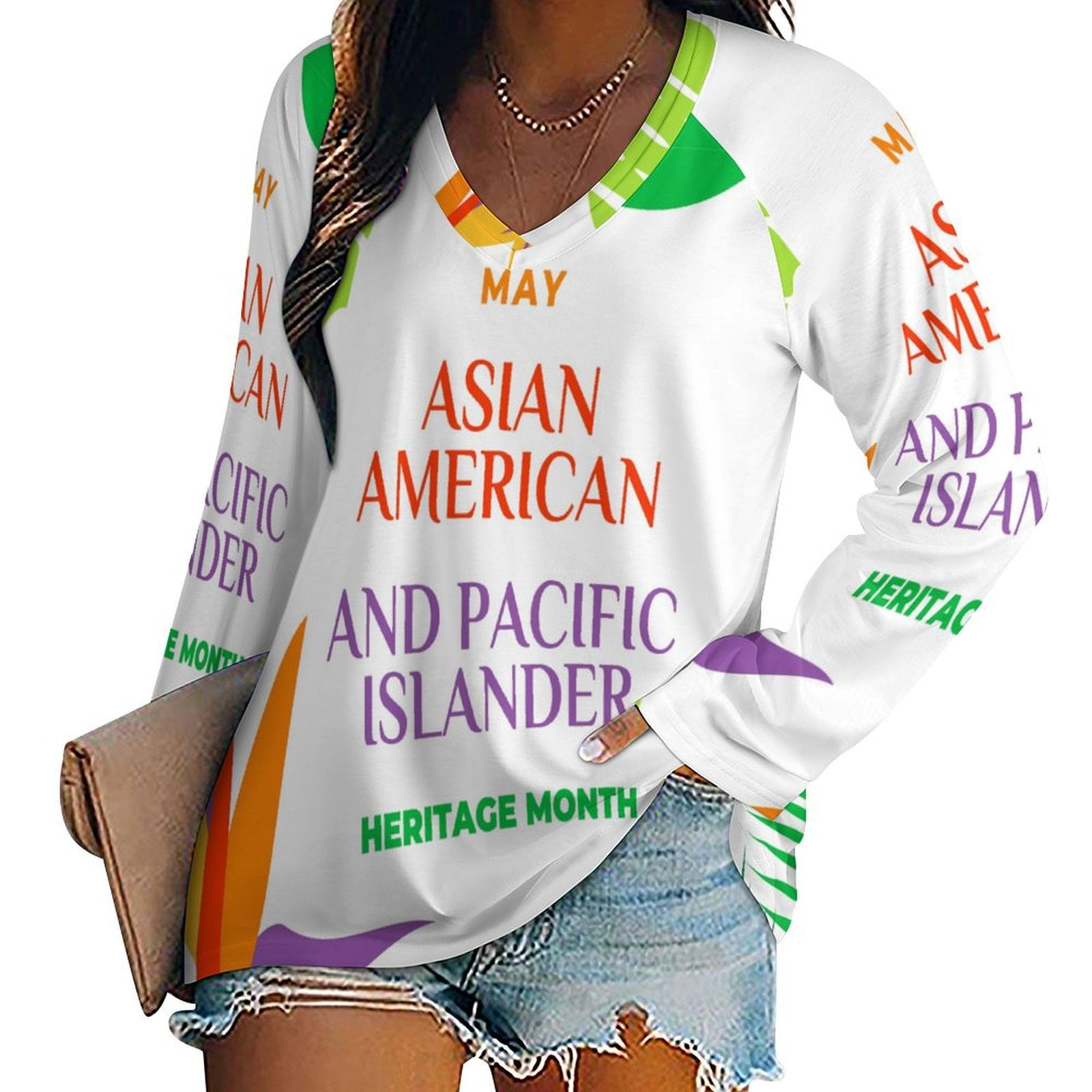 Asian American And Pacific Islander Heritage Month Women's Long Sleeve ...