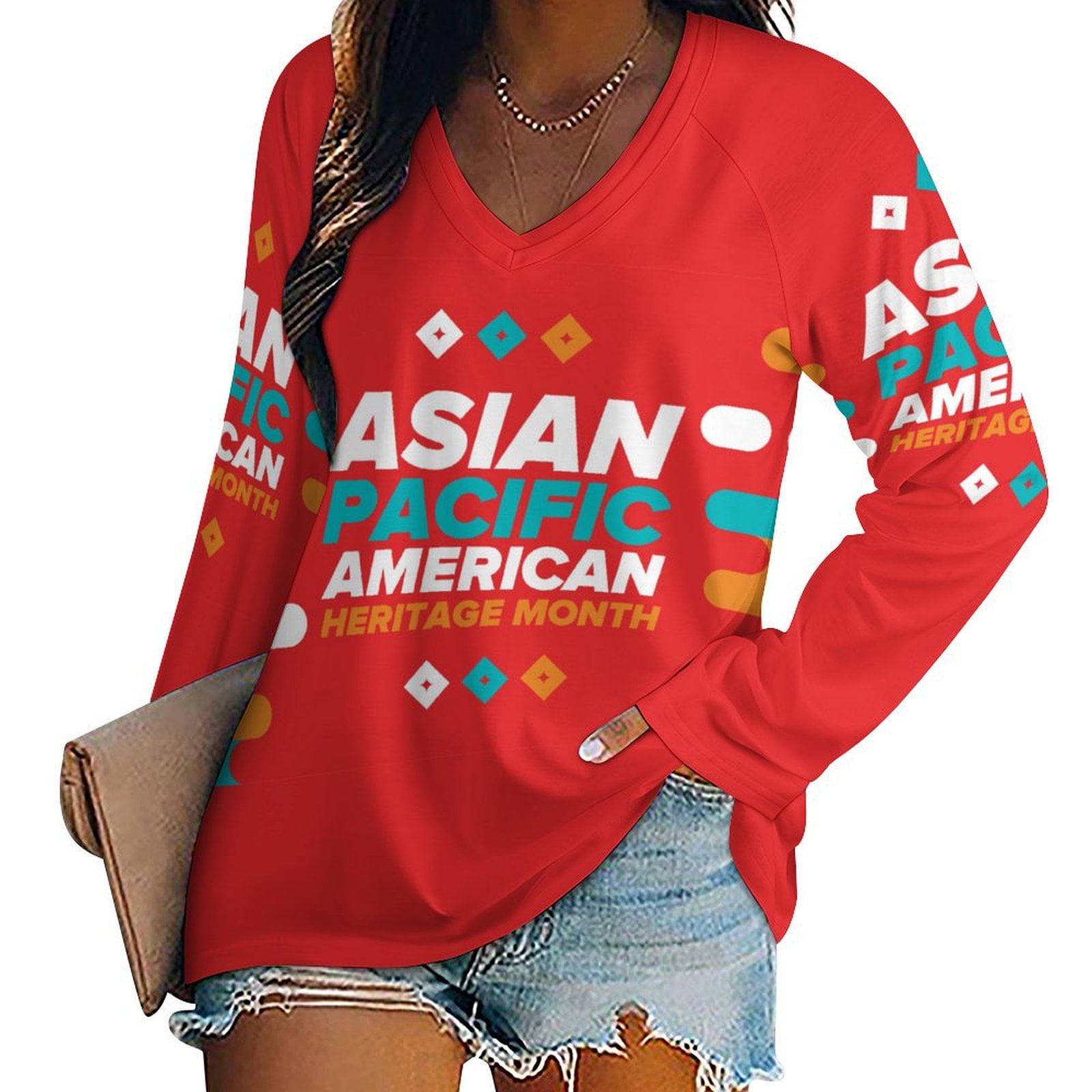 Asian American And Pacific Islander Heritage Month Women's Long Sleeve ...